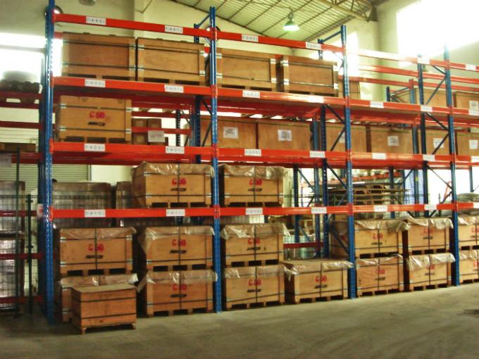 Adjustable Cold - Rolled Selective Pallet Rack , Warehouse Heavy Duty ...