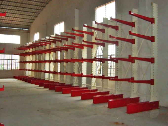 Cold Rolling Steel Cantilever Storage Racks With Multi - Level , Blue ...