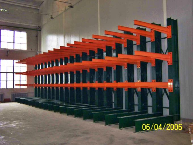 Long Pipes Adjustable Cantilever Racking System For Industrial Warehouse