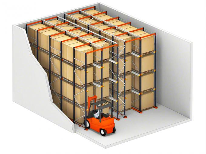 Distribution Center Drive In Pallet Rack , High Density Racking System